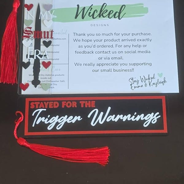 Powerless, Reckless and Fearless Acrylic Bookmark - Etsy