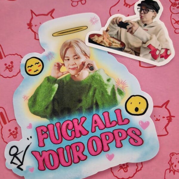 BTS 방탄소년단 Jin's Friends in Space Vinyl Sticker Kim Seokjin the ...