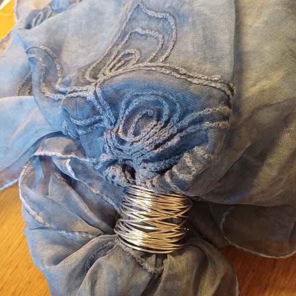 Unusual Scarf With Elephants. Front and Back in Different Colors. This ...
