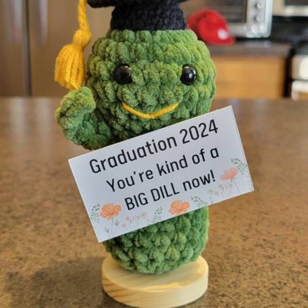 Emotional Support Crochet Frog Animal With Pun Saying, Frog Lover Gift ...