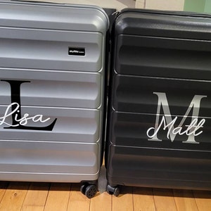 Suitcase STICKER Initials Name Personalised Decal Vinyl - Etsy UK
