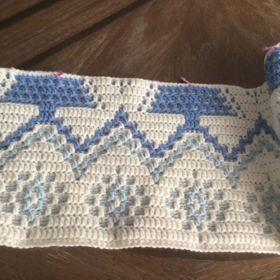 Berber Afghan Overlay Mosaic Crochet PATTERN ONLY Digital - Etsy
