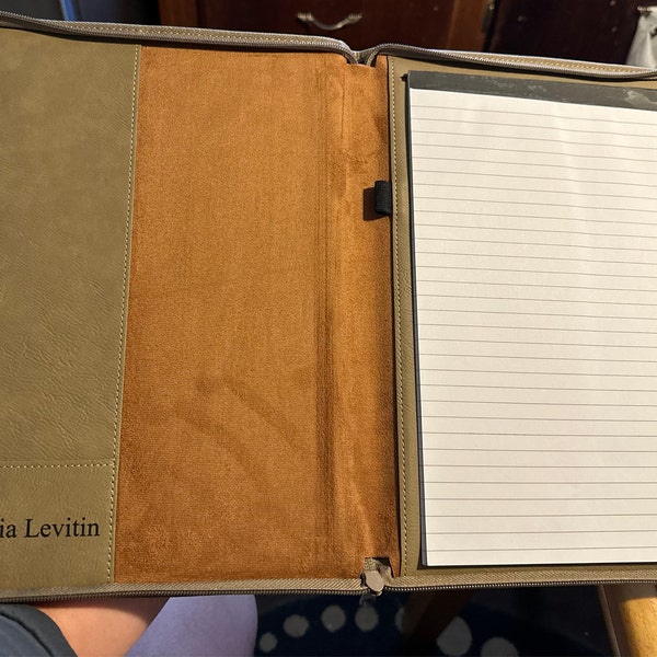 Business Logo Portfolio, Personalized Leather Business Padfolio, Small ...