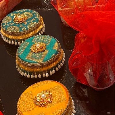 Handmade Steel Ladoo Boxes for Gifting/guest Favours Invitation Return ...