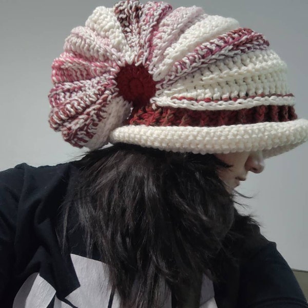 Conch Shell Hat, Seashell Hat, Snail Shell Hat, Rastafarian Slouchy Hat ...