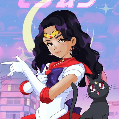 Personalised Sailor Moon Portrait / Custom Sailor Moon Art - Etsy