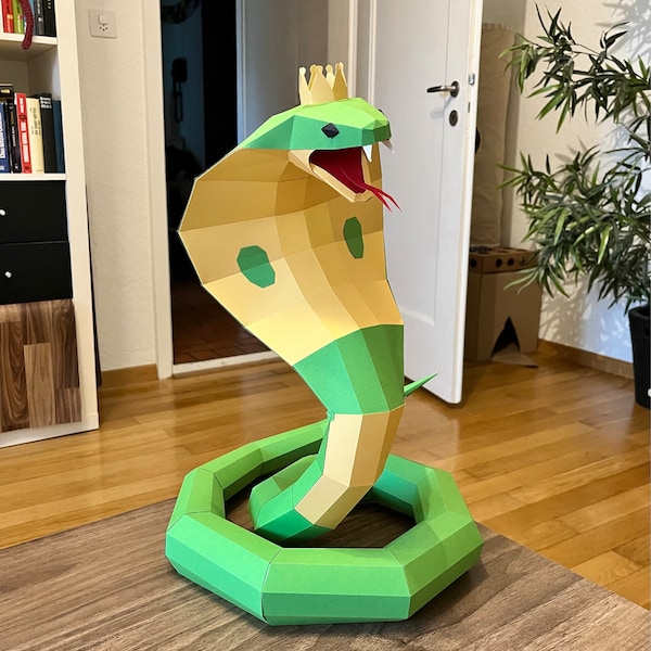 Lizard 3D Papercraft, Low Poly Lizard, 3D Origami Lacertian, Decor ...