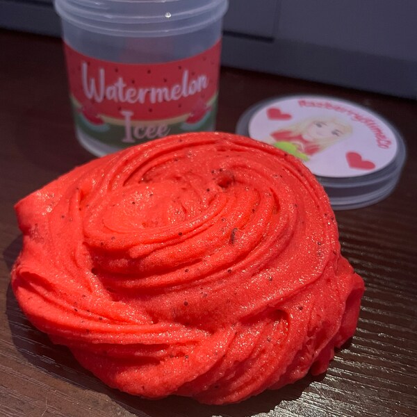 Watermelon Icee Slime: Scented Sensory Dough, Kids ASMR Gift - Etsy