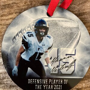 Personalized Football Shape Plaque. Makes for Great Team | Etsy