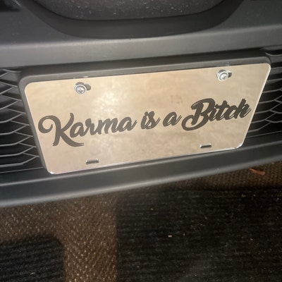 Personalized Mirror License Plate With Name or Word Chrome - Etsy