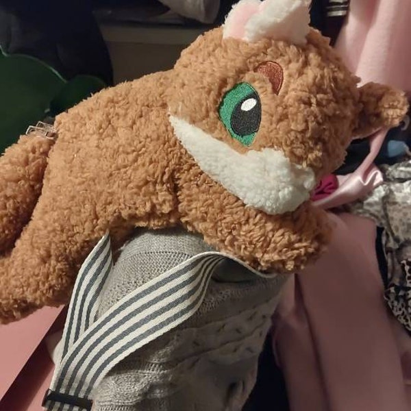 Plush Backpack Sewing Pattern .pdf Tutorial Stuffed Animal Cat Fox ...