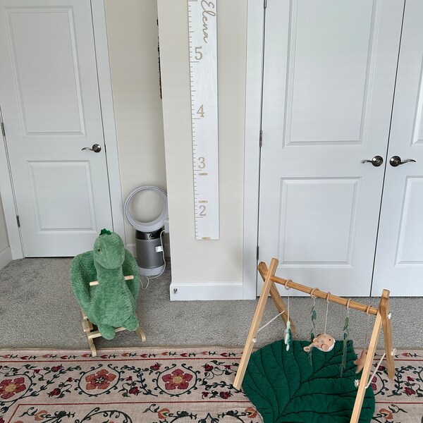 Growth Chart Ruler 3D, Wooden Measuring Stick for Kids, Giant Wall ...