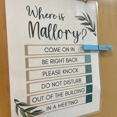 School Counselor Door Sign Counseling Office Print for Wall Decor Where ...