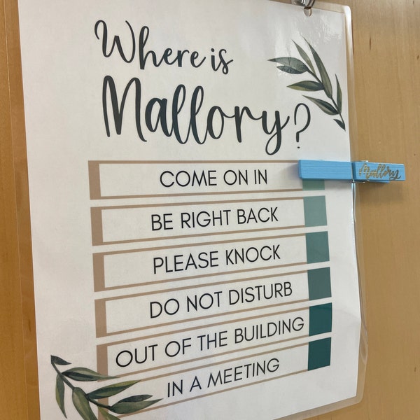 School Counselor Door Sign Counseling Office Print for Wall Decor Where ...