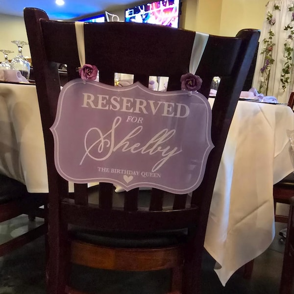 Reserved Memorial Chair Sign for Wedding, in Loving Memory of Loved One ...