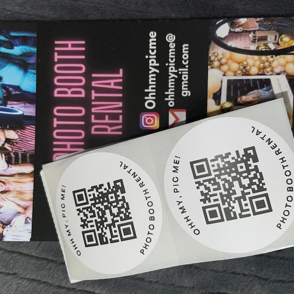 Connect With Us QR Code Stickers 2”x1” - Etsy
