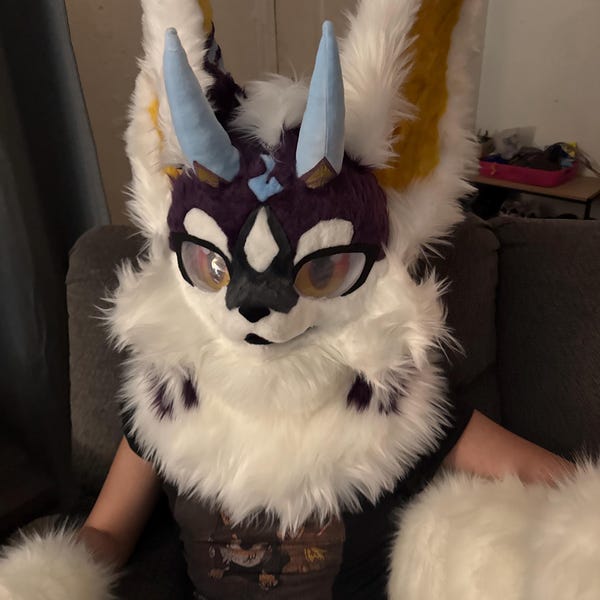 Ocean Horned Dragon Fursuit Paw,patchwork Dragon Paws,furry Nails,four ...