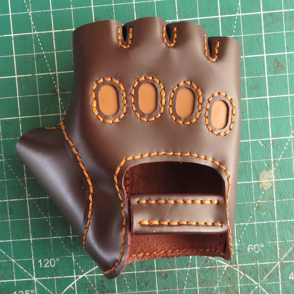 Leather Driving Gloves Pattern - Fingerless DIY Template PDF - Etsy