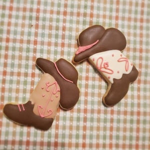 Cowboy Boot With Hat or Drill Boot With Hat Cookie Cutter and Fondant ...