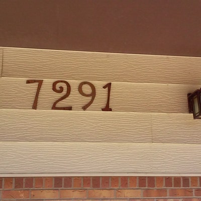 Rustic Metal 4 Inch TO 8 Inch Individual House Numbers Size Options - Etsy