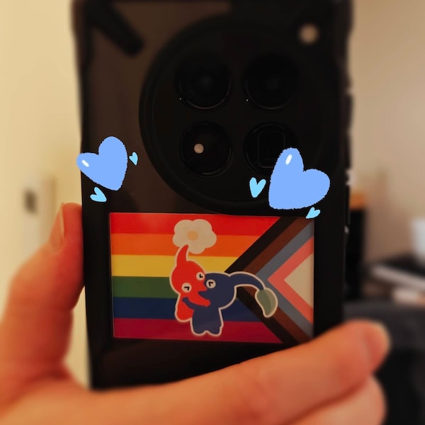 Pikmin Making Out Pride Flag Sticker - Etsy