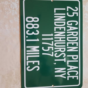 Personalized Highway Distance Sign To: Custom Location, Great Unique ...