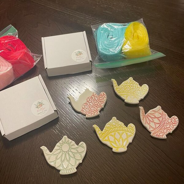 Teapot Tea Bag Holder : Handmade Ceramic Teapot-shaped Tea Rest, Eco ...