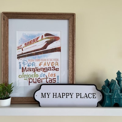 Watercolor Monorail UNFRAMED Wall Art Print / Disney World Painting ...