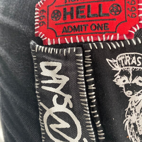 Ticket to Hell Patch - Admit One Embroidered Demon Funny Quote - Iron ...