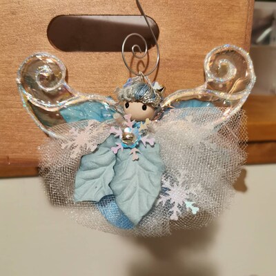 Snow Fairy, Winter Fairy Doll, Mini Flower Fairy, Handmade Doll ...