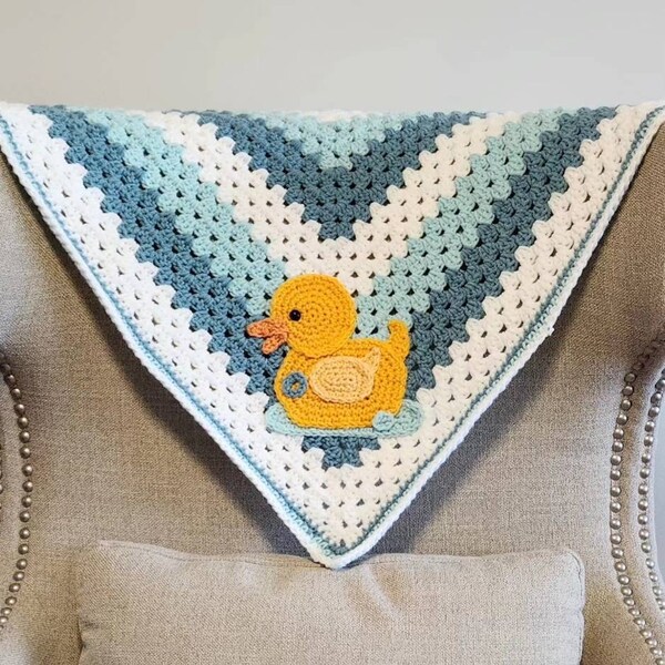 PATTERN Rubber Duck Applique Crochet Pattern PDF Instant Download Baby ...