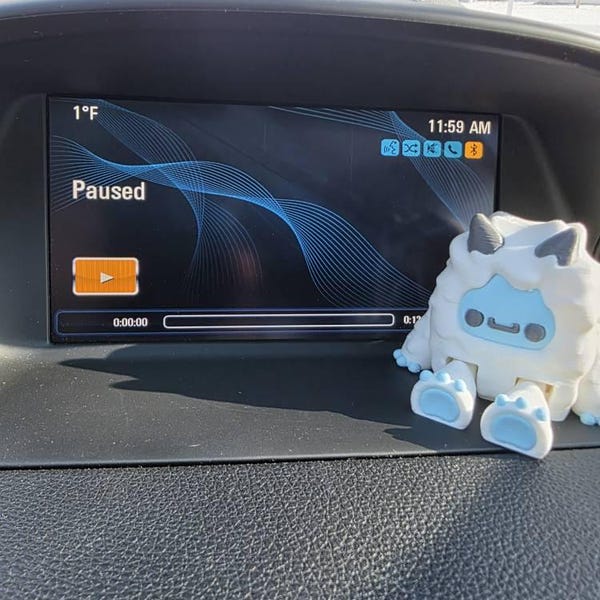 Yeti - Abominable Snowman | 3D Printed Articulating Flexi Fidget - Etsy