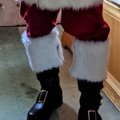 Handmade Santa Claus Boot,nubuck Leather Boots,santa Suit,chrismas ...