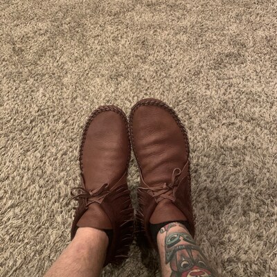 Handmade Moose or Elk Hide Moccasins - Etsy