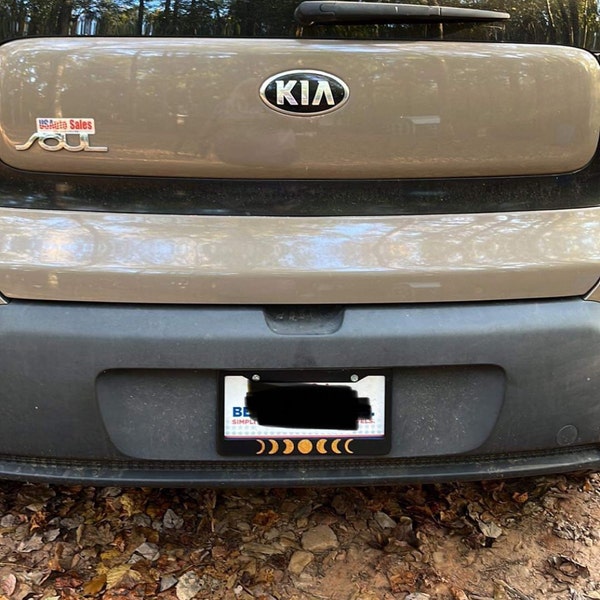 Mote It Be License Plate Frame Moon Phases Goddess Color Changing ...