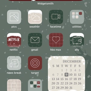 Christmas Desktop Wallpaper Organizer Includes Folders | Etsy