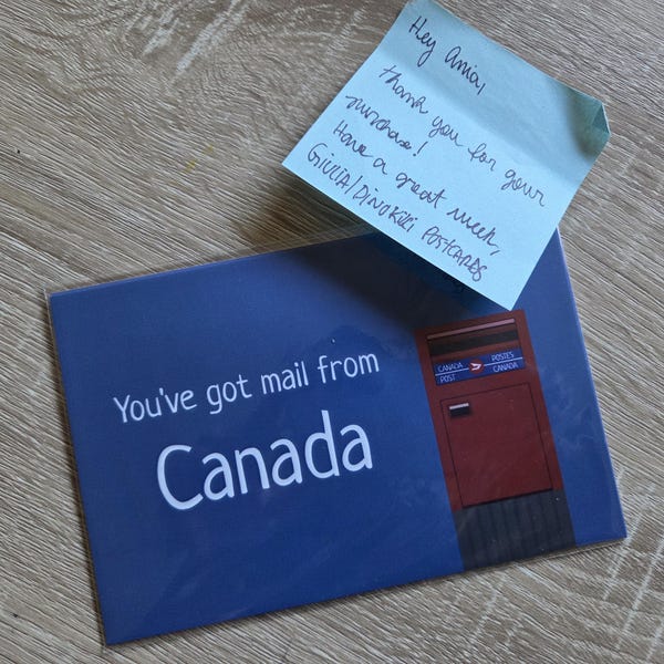 You've Got Mail From Canada Postcard - Etsy Canada