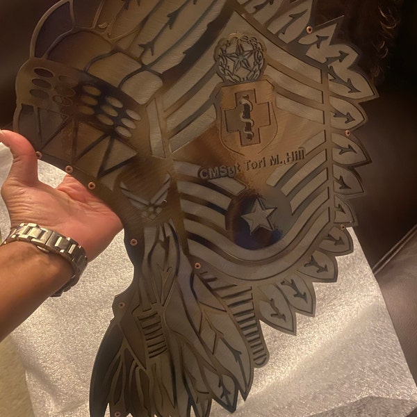 12" Female Chief Master Sergeant Headdress - Etsy
