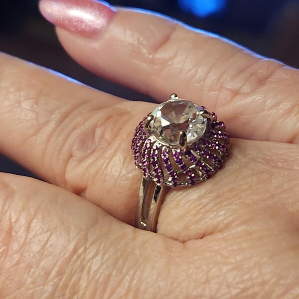 Art Deco Ring, Jade Engagement Ring, Jade Jewelry, Unique Engagement ...