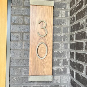Highland Rust House Numbers Modern House Numbers Sign Steel - Etsy