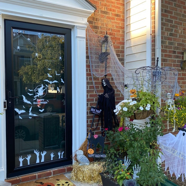 Spider Halloween Window Stickers, Spooky Season Decor, Creepy Scary ...