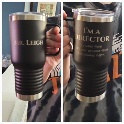 I'm A Director Engraved Stainless Theater Mug Gift, Director Tumbler ...