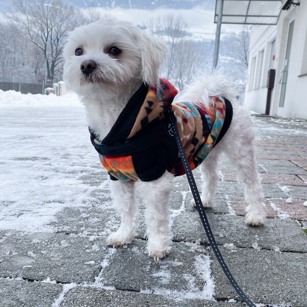Southwestern Polar Fleece for Dogs. Navajo Style Sweatshirt.dog ...