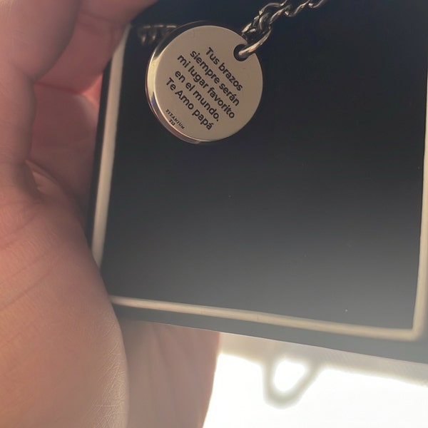 Engraved Leather Keychain, Personalized Gift, Dad Gift, New Dad Gift ...