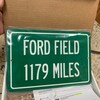 Personalized Highway Distance Sign To: Ford Field, Home of the Detroit ...
