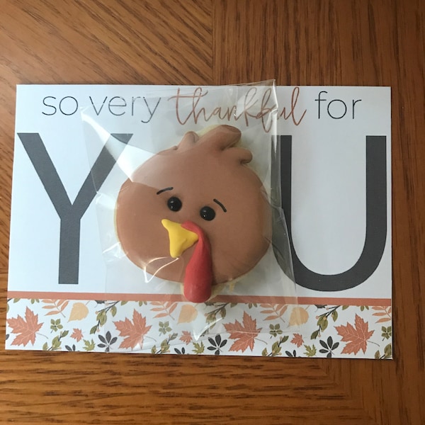 Printable Mini Cookie Card - 3.5"x5" Fall Thanksgiving so Very Thankful ...