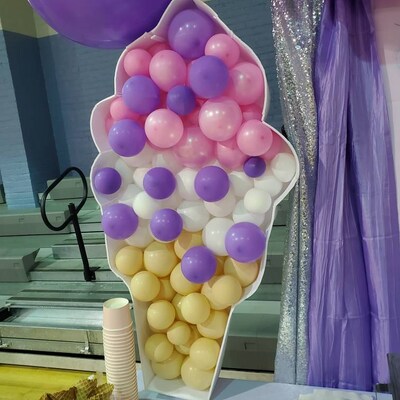 Mosaic Surfboard From Balloons Template/3ft4ft and 5ft Tall - Etsy