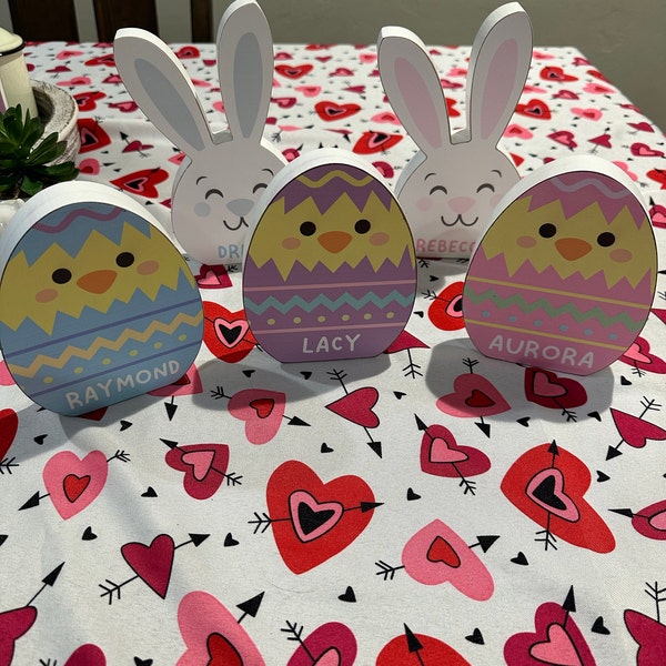 Easter Character Personalized Shelf Decoration, Personalized Easter ...