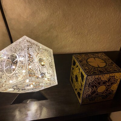 Hellraiser Puzzle Box Laser Engraved Night Light With Stand - Etsy