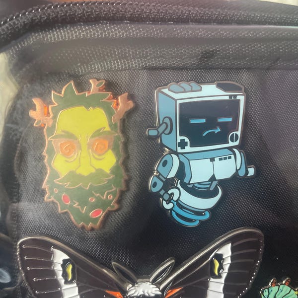 Inscryption Glow-in-the-dark Hard Enamel Pins - P03, Leshy, Grimora ...